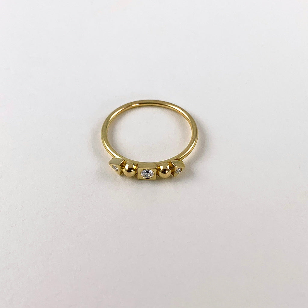 Building Blocks Diamant Ring | Charlotte Larsen Fine Jewellery